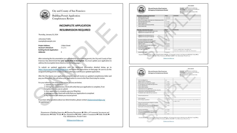 Sample Letter Incomplete Construction